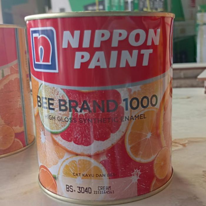 Jual CAT KAYU DAN BESI NIPPON PAINT BEE BRAND 1000 0,9 LTR - BS3040 CREAM - Jakarta Utara ...