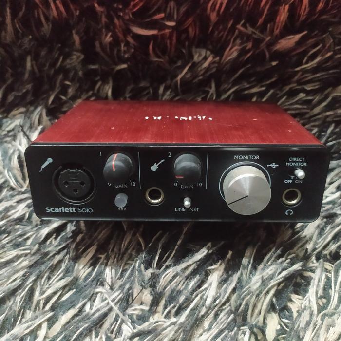 Jual Soundcard Focusrite Scarlett solo Gen 2 sound card - Kota Surabaya ...