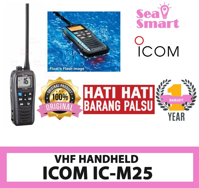 Jual HT MARINE ICOM IC M25 / VHF HANDHELD ICOM IC-M25 ORIGINAL GARANSI - Jakarta Utara ...