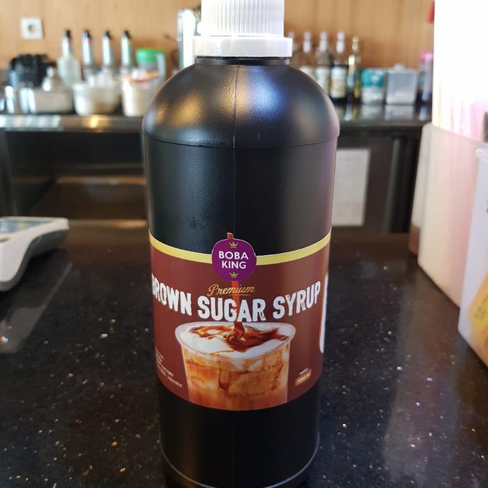 Jual Brown sugar Syrup boba king 1000ml/ sirup gula aren merk Boba king ...