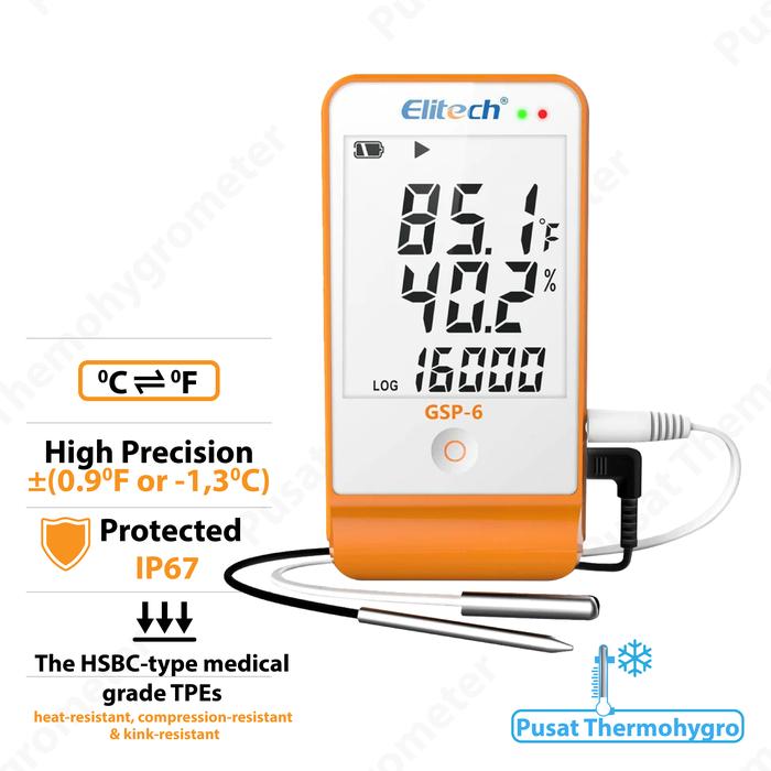 Jual Elitech GSP 6 Temperature & Humidity Data Logger - Jakarta Utara ...