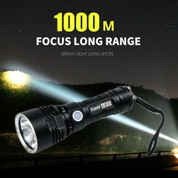 Jual TaffLED Senter LED USB Rechargeable XLM-L2 25W 1000 Lumens - XLM ...