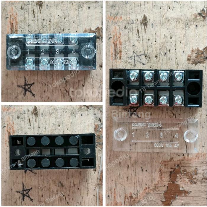 Jual Terminal Block Blok Kabel Listrik 4 Pole - Kota Tangerang - TB ...