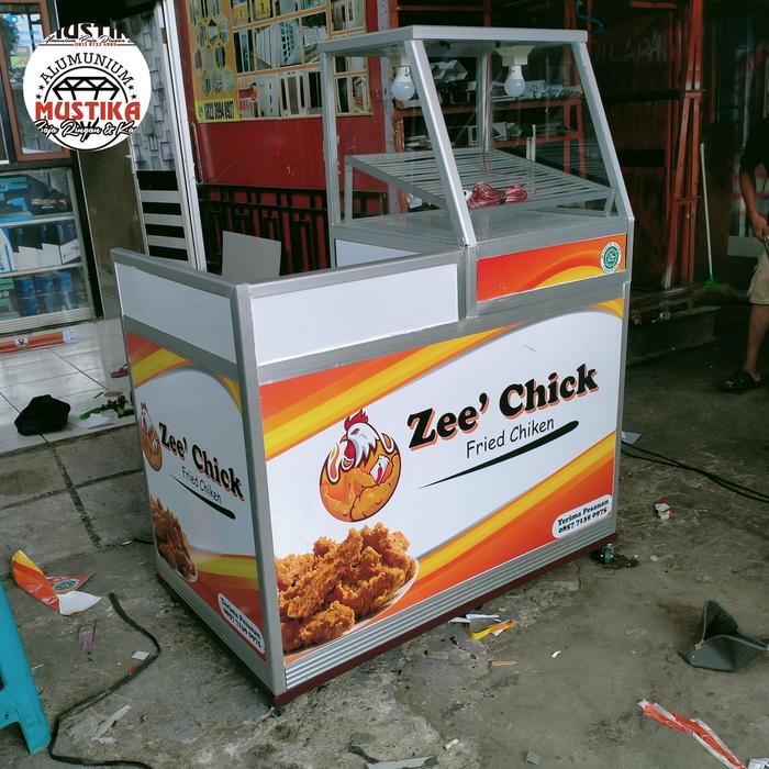 Jual gerobak fried chicken alumunium - Kota Depok - Mustika Alumunium ...