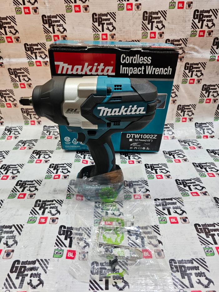 Jual Mesin Impact Wrench Baterai Cordless 18V Makita DTW1002 DTW 1002 ...