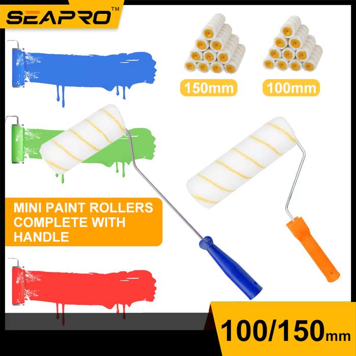 Jual MINI Kuas roll cat tembok /MINI paint roller 100mm 150mm - 100 mm ...