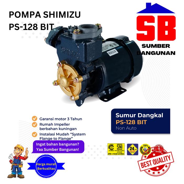 Jual POMPA AIR SUMUR DANGKAL SHIMIZU PS 128 PS-128 BIT ORIGINAL PS128 SANYO - Kab. Purwakarta ...