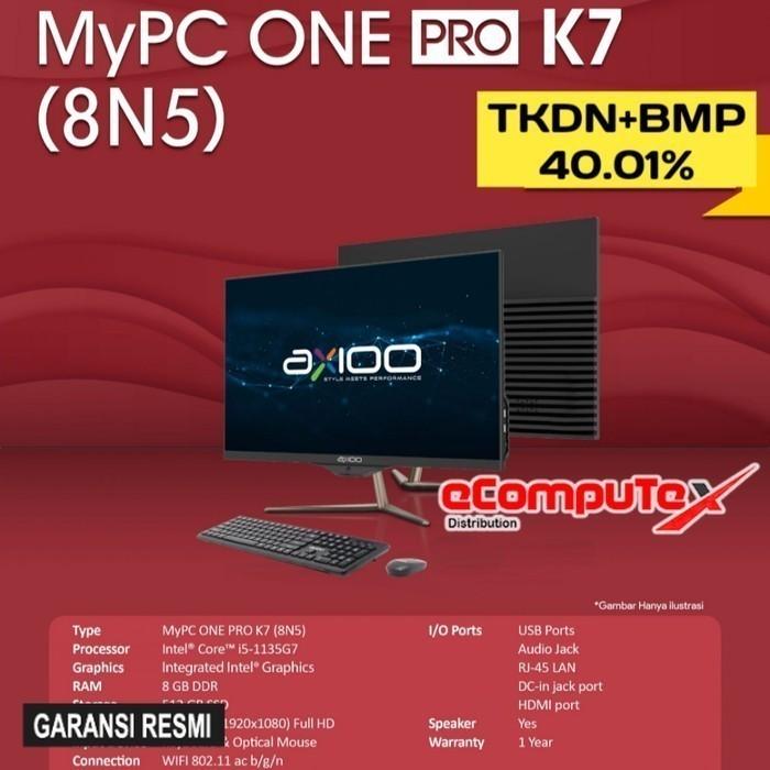 Jual PC AIO AXIOO MYPC ONE PRO K7 (8N5) i7 8GB 512GB 21.5"FHD RESMI - Jakarta Barat - eCompuTex ...