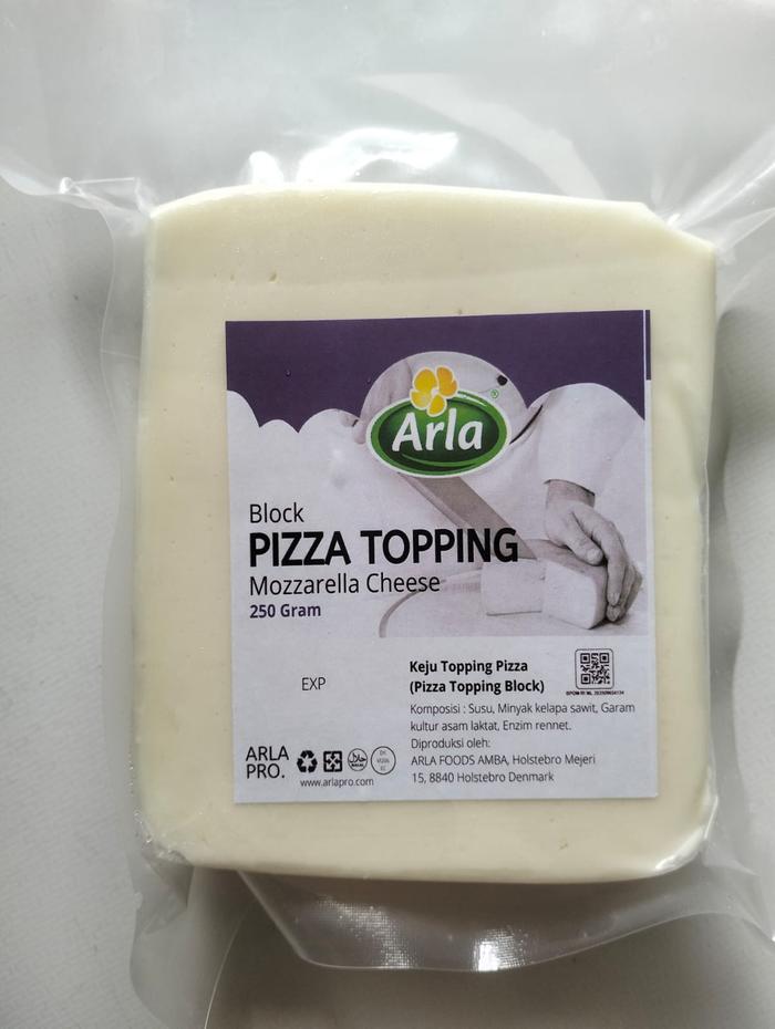 Jual Block Pizza Topping Mozzarella Cheese Arla (Keju Tepung Pizza ...