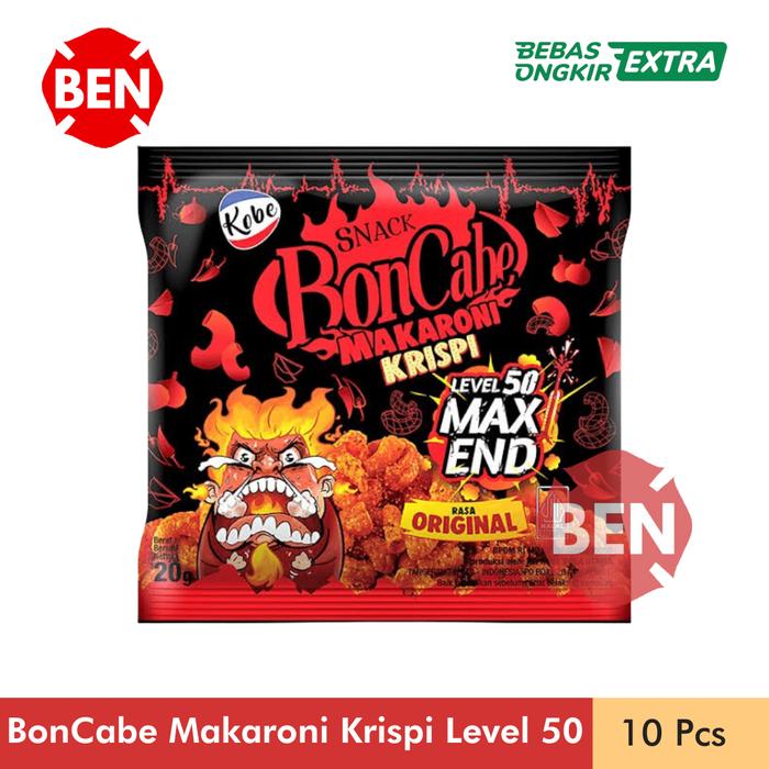Jual Snack BonCabe Makaroni LEVEL 50 MAX END 1 Renceng 10 Sachet ...
