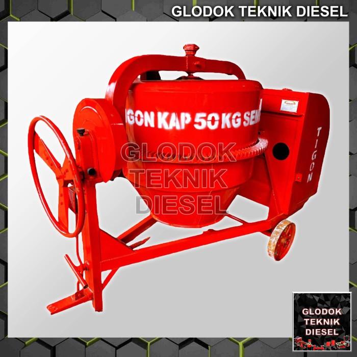 Jual Mesin Molen Concrete Semen Tigon 500 Liter + Engine Elektrik Starter - Kota Tangerang ...
