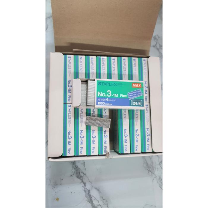 Jual MAX Isi Staples Max Besar No. 3-1M / Refill Stapler No.3 1M ...