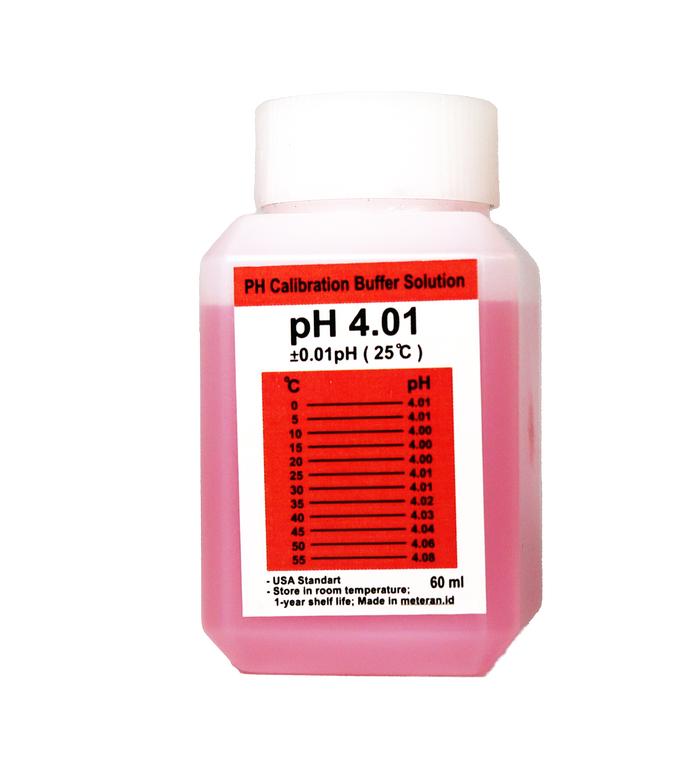 Jual ph calibration solution pH buffer solution larutan ph Buffer - 4 (60ML) - Kota Probolinggo ...