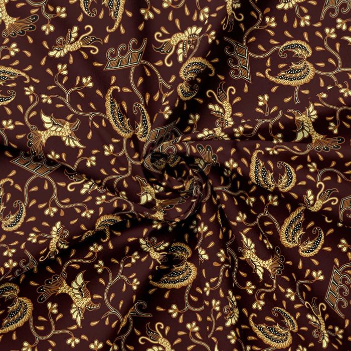 Jual Kain Batik Meteran Premium Bengawan Solo Motif Lar-Laran - Merah ...