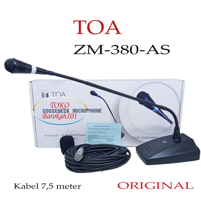 Jual MIC MEJA TOA ZM 380 AS MIC PODIUM MIC MIMBAR MIK PODIUM ORIGINAL ...