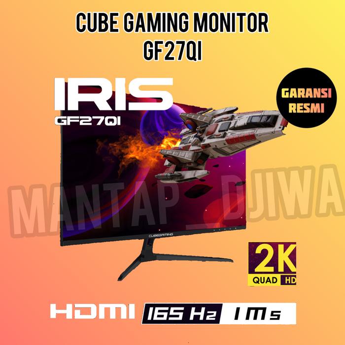 Jual Monitor Cube Gaming Iris 27" inch GF27QI QHD 2K IPS 165Hz 1440p ...