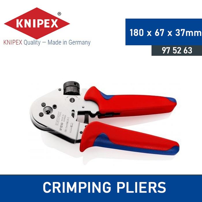 Jual Tang Crimping 97 52 63 Knipex Four-Mandrel Crimping For Turned ...