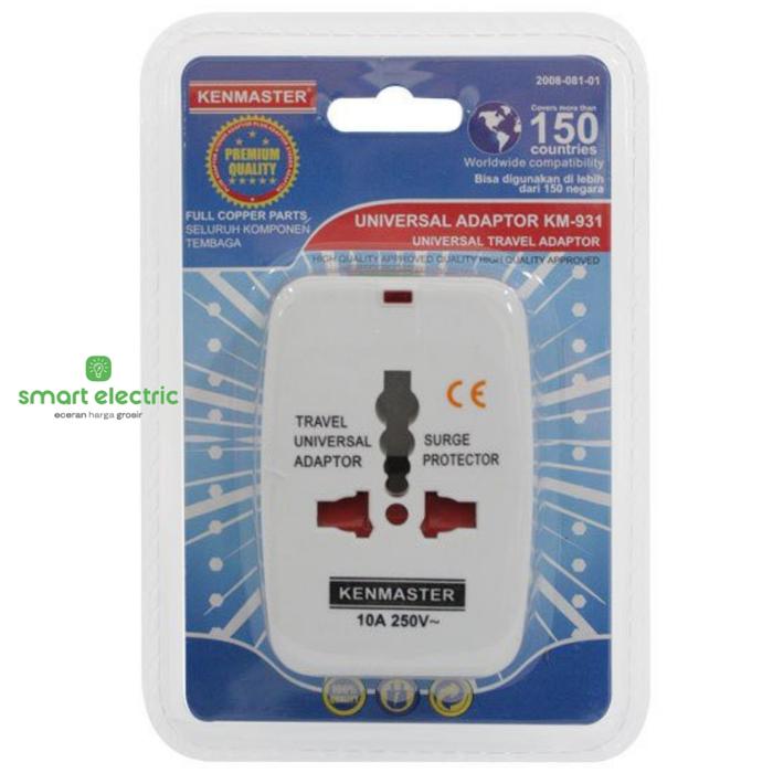Jual Kenmaster Universal Travel Adaptor Colokan Internasional Luar ...