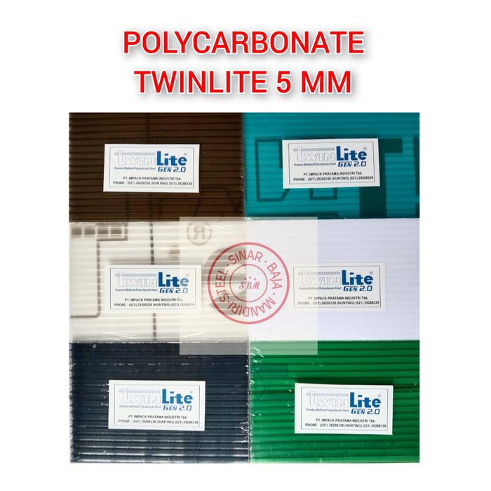 Jual ATAP POLYCARBONAT TWINLITE 5 MM 1 ROLL 2.1 x 11.8 M - 1 Roll, GREY ...