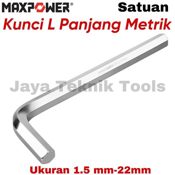 Jual Kunci L Panjang Metrik Maxpower Hex Key Besi Long Satin Satuan - 27mm - Jakarta Barat ...