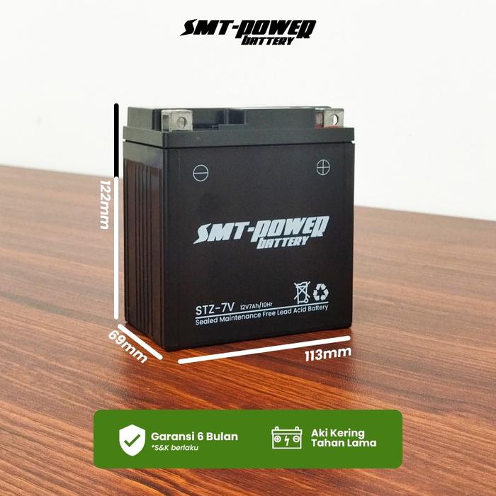 Jual AKI KERING MOTOR 12V 7AH SMT POWER STZ-7V 10HR - Jakarta Pusat ...