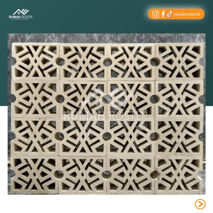 Jual Roster Beton Minimalis Untuk Mesjid Ornamen Islami - Putih - Kota ...