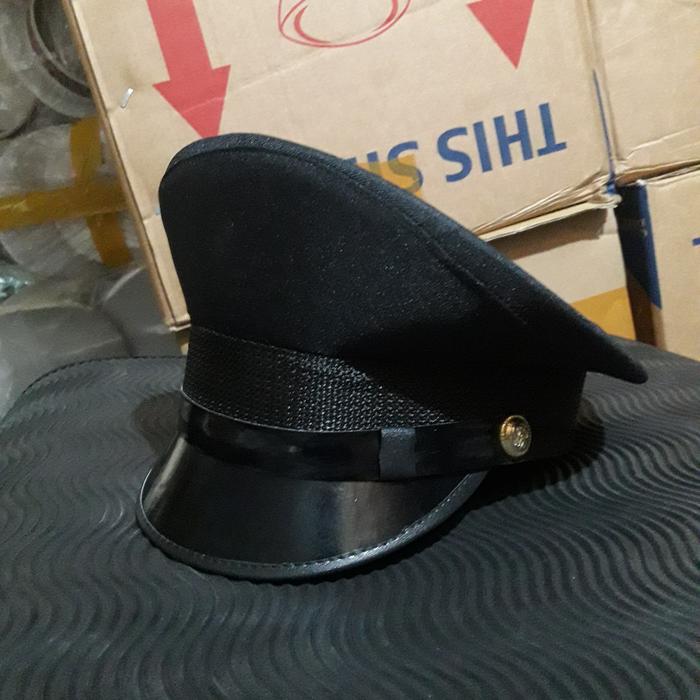 Jual Topi Pet Polos Hitam Kain Cowok/pet Kain Hitam - 54 Di Seller ...