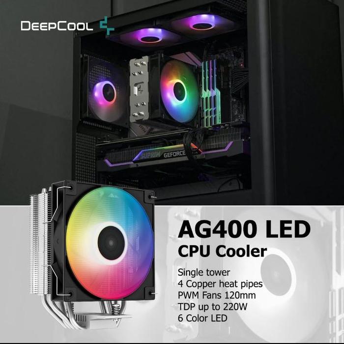 Jual DEEPCOOL CPU COOLER AG400 LED FIXED RGB AG 400 - Kota Surabaya ...