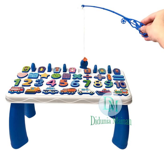 Jual Mainan Edukasi Anak Meja Puzzle Angka Pancingan Ikan Magnet Di ...