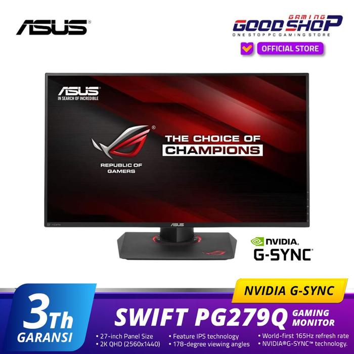 Promo ASUS ROG Swift PG279Q 27″ Gaming Monitor Cicil 0% 3x - Jakarta ...