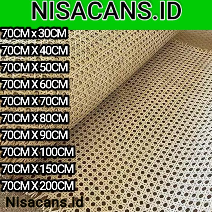 Promo ROTAN-ANYAMAN LEMBARAN ROTAN ORIGINAL/WEBBING ROTAN ALAMI - 30CM ...