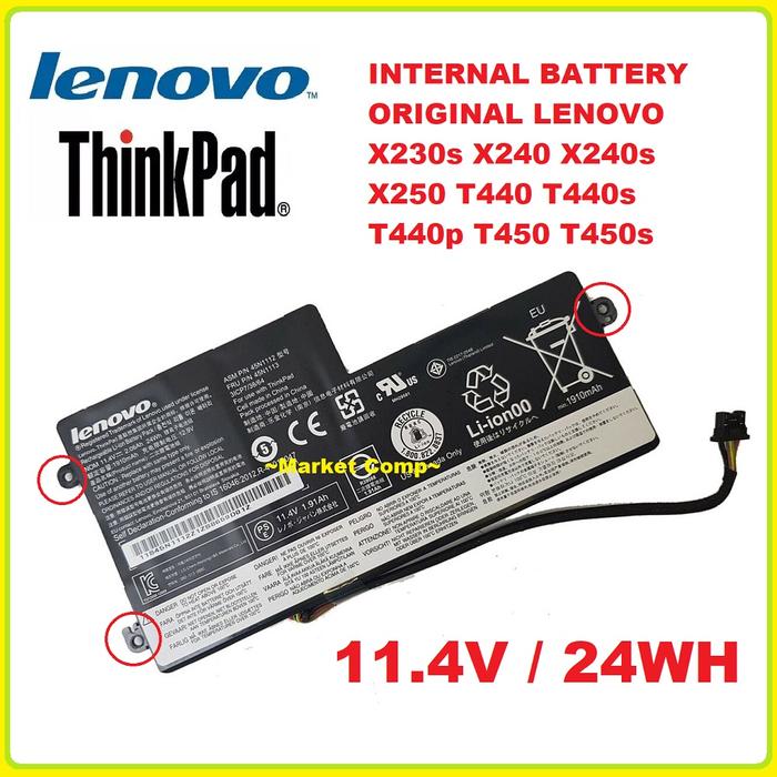 Jual Baterai Internal ORIGINAL Lenovo T440s T440p T440 T450 45N1112 ...