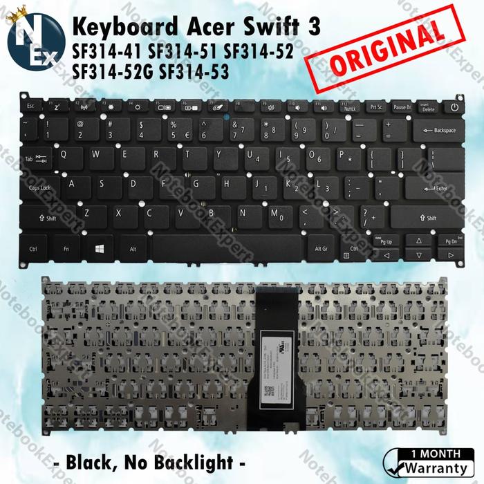 Jual Keyboard Acer Swift 3 SF314-41 SF314-51 SF314-52 SF314-52G ...