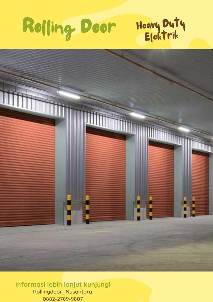 Jual Heavy duty pintu elektrik rolling door pintu besi tebal 1,2mm - Kab. Tangerang ...