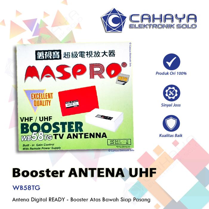 Jual Booster Antena Tv Maspro Digital Analog Boster Wb 58 Tg Atas Bawah ...