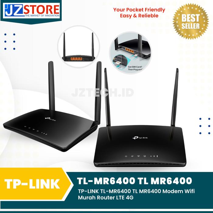 Jual TP-LINK TL-MR6400 TL MR6400 Modem Wifi Murah Router LTE 4G - Kota ...