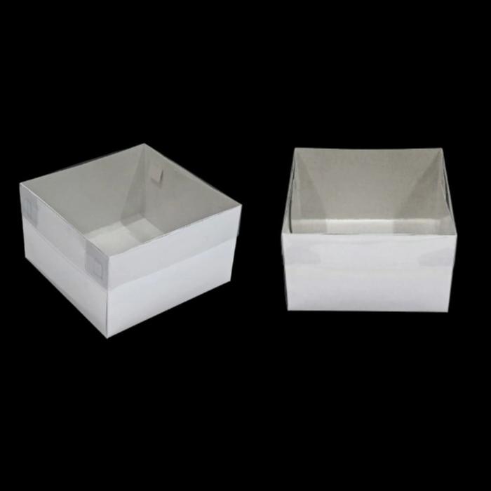 Jual Box Puding Duplex tutup Mika Kotak Kue 20/22/25 Dus Packaging Cake ...
