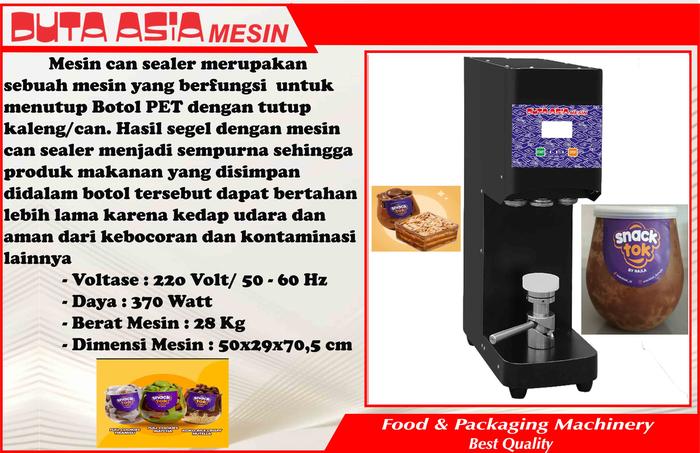 Jual MESIN SEGEL KALENG UNTUK KEMASAAN BOTOL PET SEPERTI SNACK TOK ...