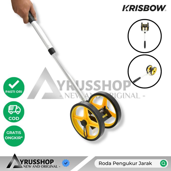 Jual Roda Pengukur Krisbow Meteran Dorong Mudah Ergonomis Hingga 9999m ...