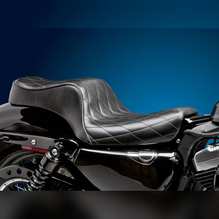 Promo jok motor harley davidson sportster king & queen seat cherokee ...