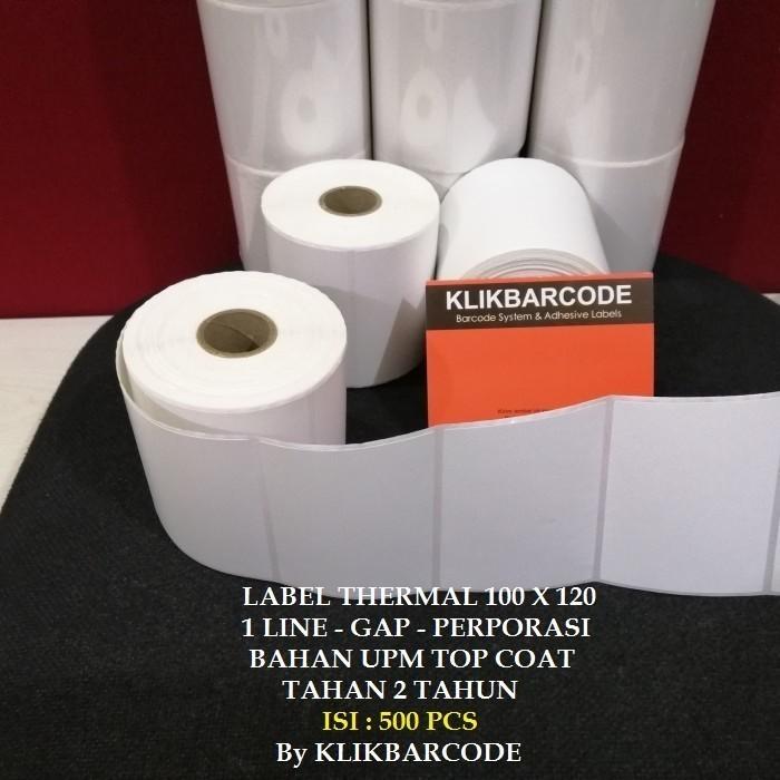 Jual LABEL BARCODE 100 X 120 KERTAS STICKER THERMAL 100x120 mm (500pcs) Top - Kota Semarang ...
