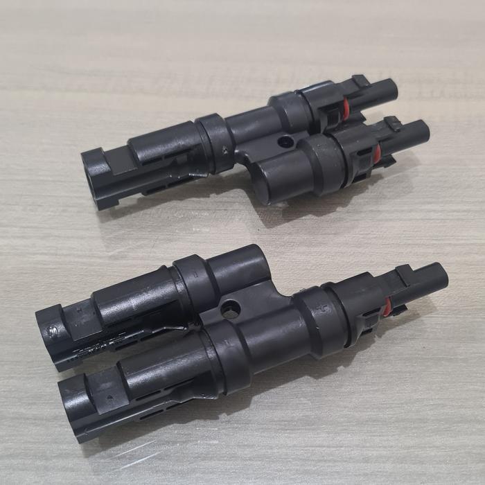 Jual MC4 connector cabang T 2 3 4 konektor solar panel surya - Cabang ...