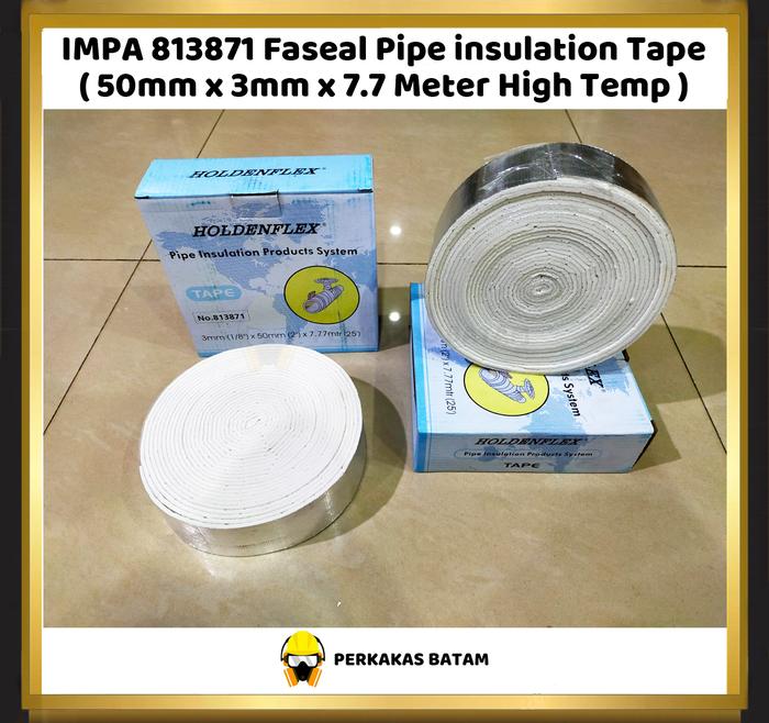 Jual IMPA 813871 Faseal Pipe insulation Tape 50mm 3mm 7.7MTR High Temp ...