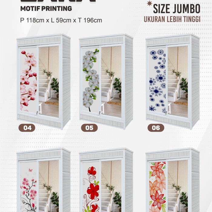 Jual Lemari Pakaian /Lemari aluminium /Lemari Zara PVC 2 pintu Slide ...