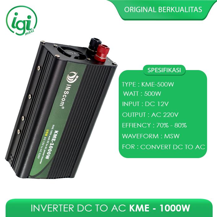 Jual POWER INVERTER 1000 WATT DC 12V TO AC 220V INSCOM - Kota Surabaya ...
