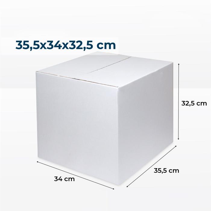 Jual Dus packing putih besar 35x34 kotak karton packaging kardus parcel ...