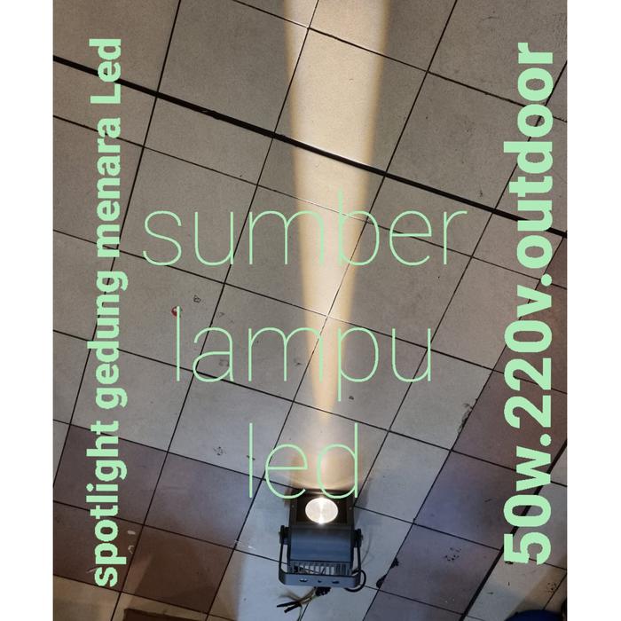 Jual spotlight dinding gedung led 50 watt 50w - sorot menara tugu ...