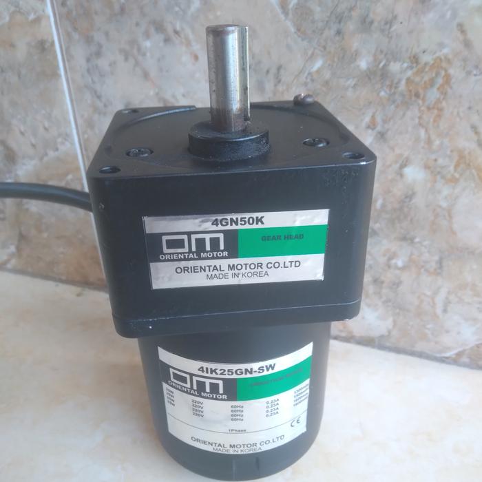 Jual Ac Motor Gearbox Oriental 220V Ratio 1:50 25W - Kota Surabaya ...