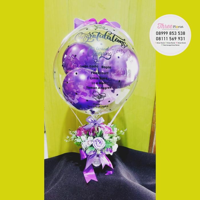 Jual box bunga balon ucapan / balon box ucapan pembukaan usaha baru ...