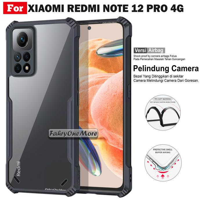 Jual Casing Redmi Note 12 Pro 4G Hard Case Anti Licin Transparant ...